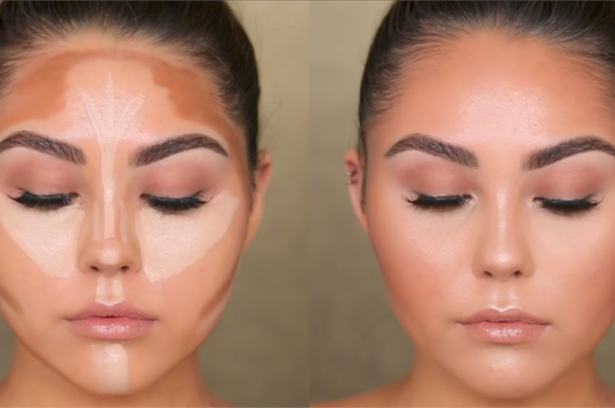 Eyebrow Stencil Makeup Contouring Cheeks Nose Shaper Template Contour 